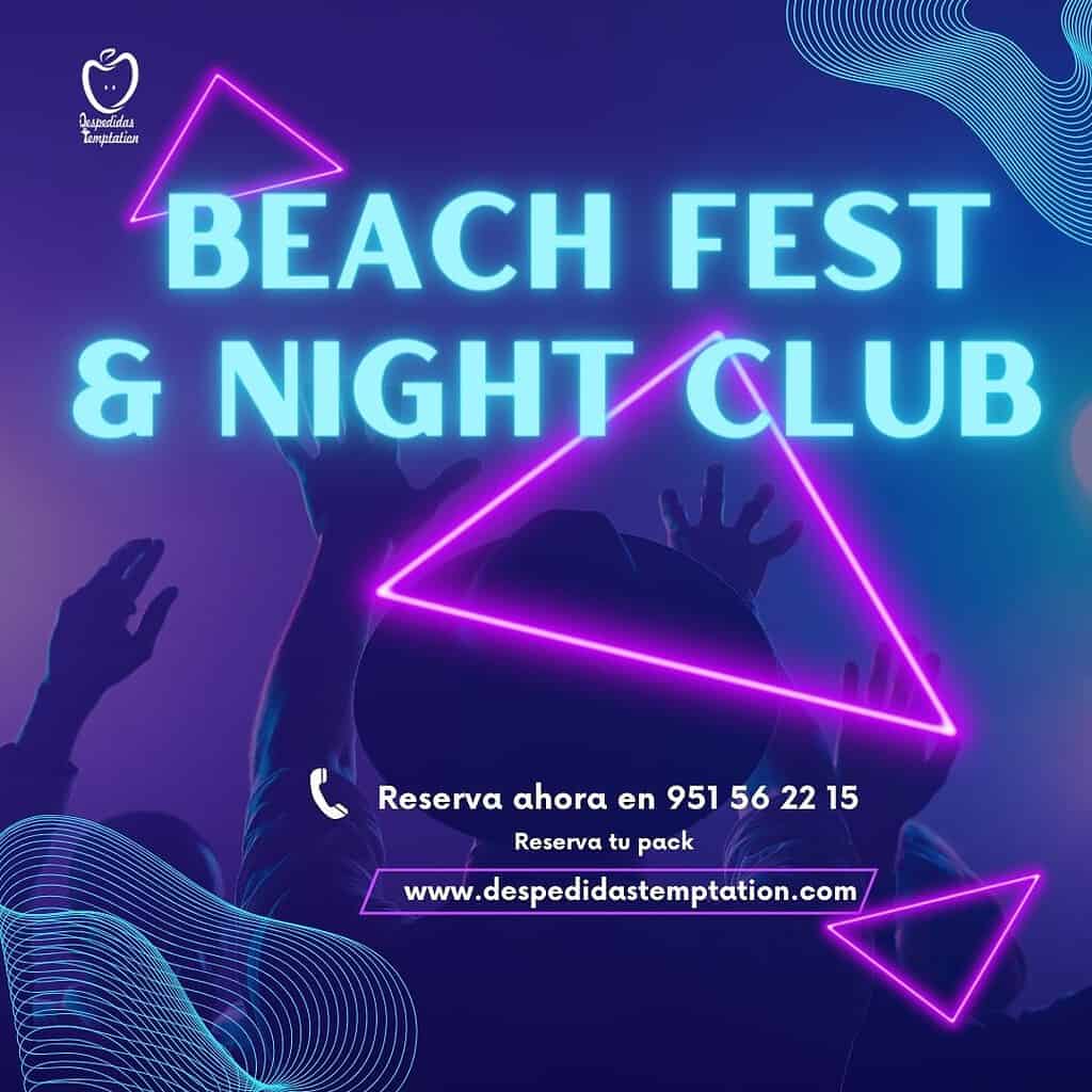 Pack Beach Fest and Night Club | Despedidas Temptation